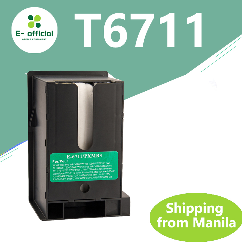 For EPSON T6711 L1455 Ink Maintenance Box for EPSON WF 7610 7620 7720 ...