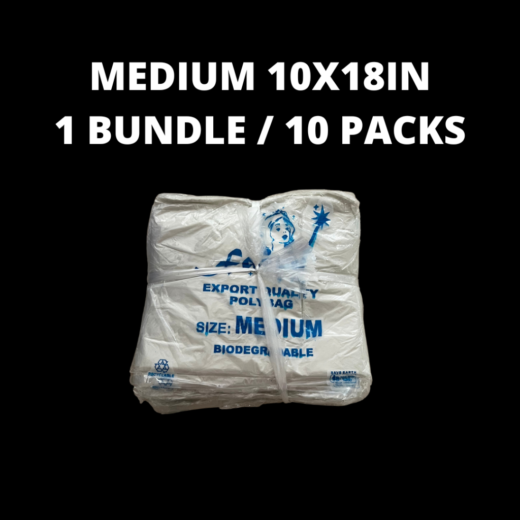 (SOLD PER BUNDLE / 10 PACKS) Fairy Transparent Sando Bag Plastic Clear ...