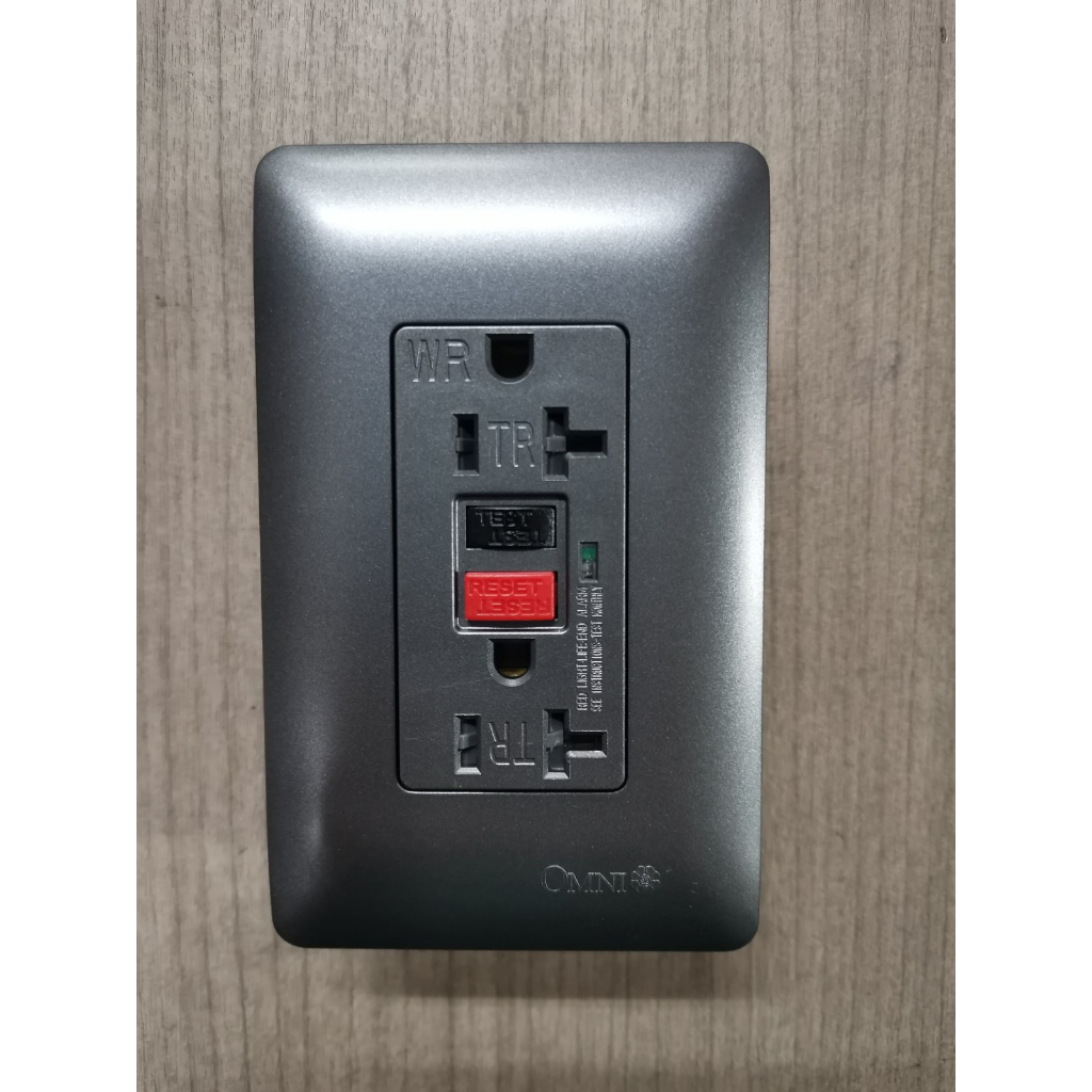OMNI Designer Series GFCI Outlet Graphite | Shopee Philippines