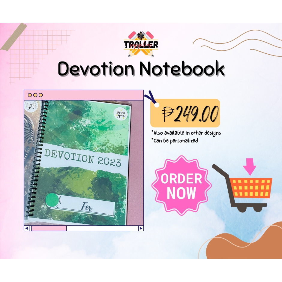 DEVOTION NOTEBOOK (Personalized) | Shopee Philippines