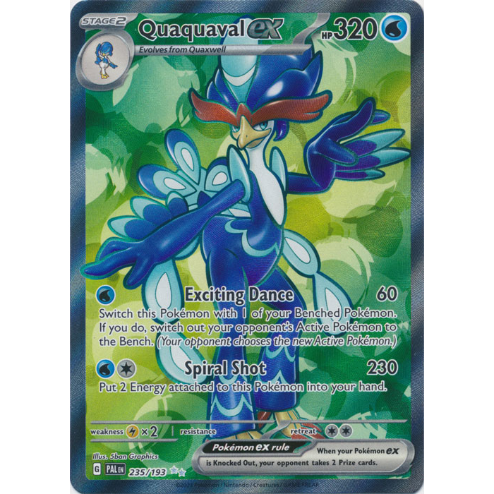 Quaquaval ex 235/193 - Ultra Rare - SV02: Paldea Evolved (SV02 ...