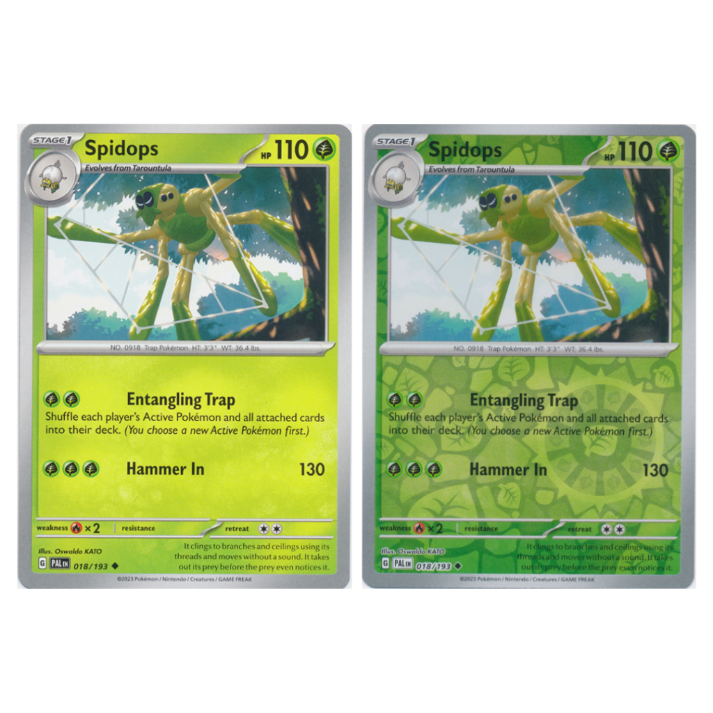Spidops 018/193 - Regular Rev Holo Uncommon - SV02: Paldea Evolved ...