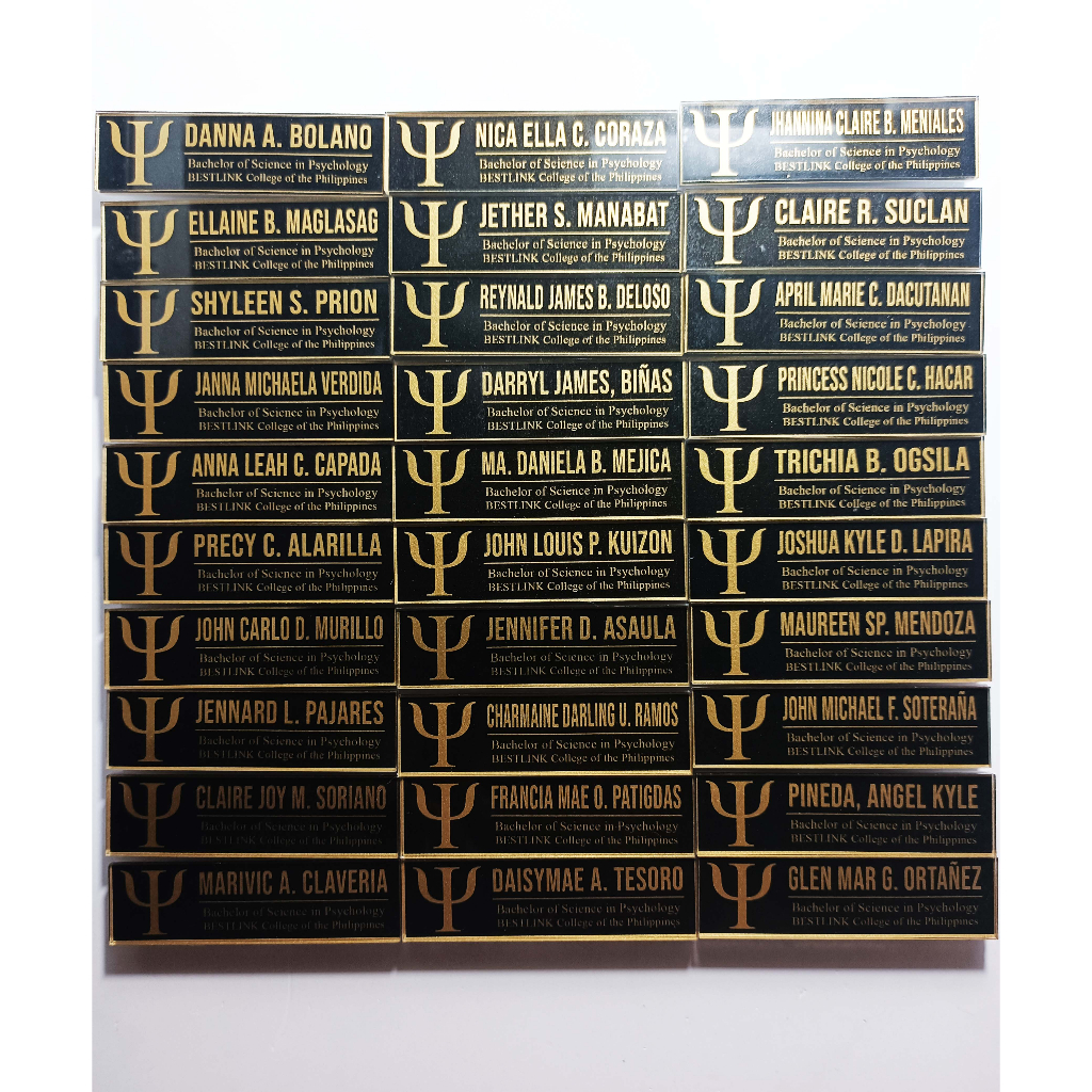 Psychology Nameplate | Shopee Philippines