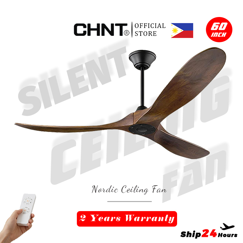 CHNT Nordic Ceiling Fan With Light Remote Modern Chandelier For Living ...