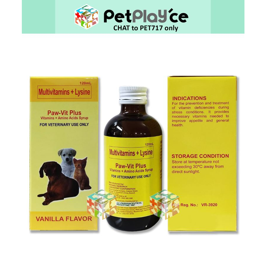 Pawell Paw Vit Plus Multivitamin 120ml Vanilla Flavor Meds | Shopee ...