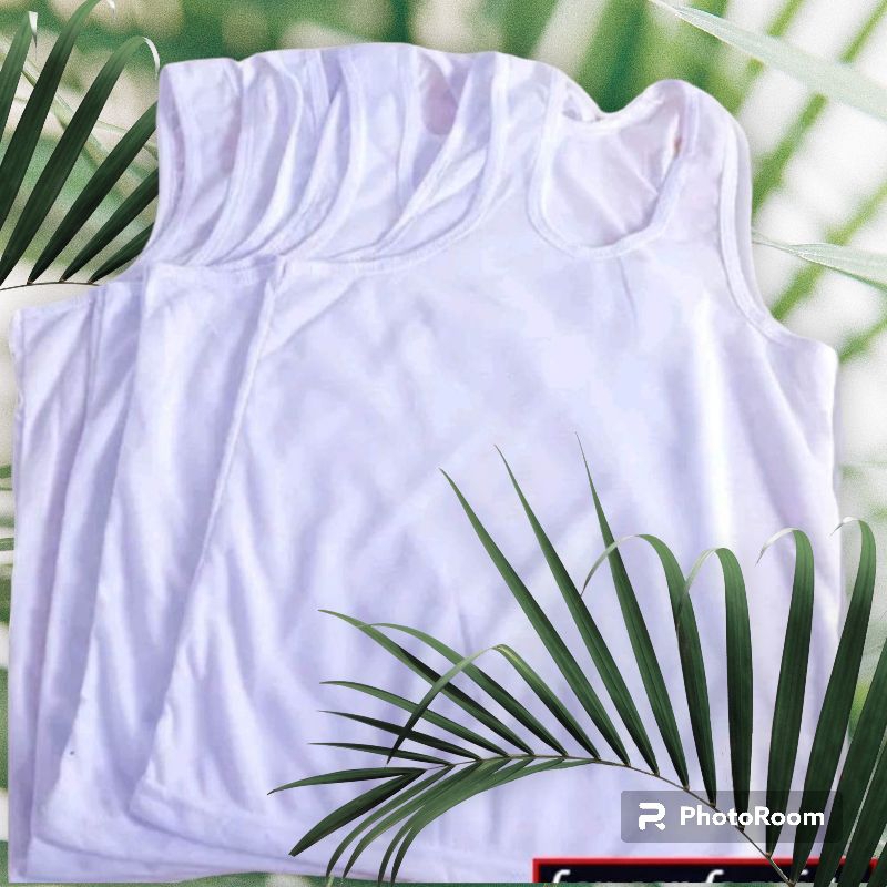 1 PC FOR MEN ADULT PLAIN WHITE SANDO [ FIT XL TO 2XL]/ random brand ...