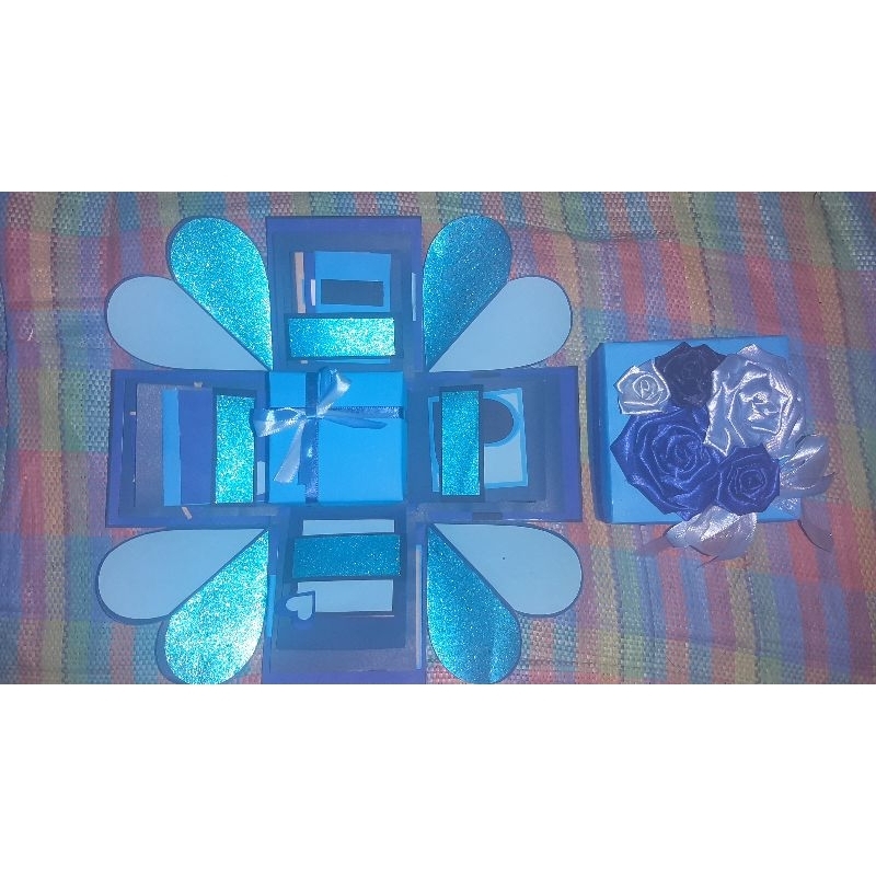 Blue explosion box (With Paper Tricks) | Shopee Philippines
