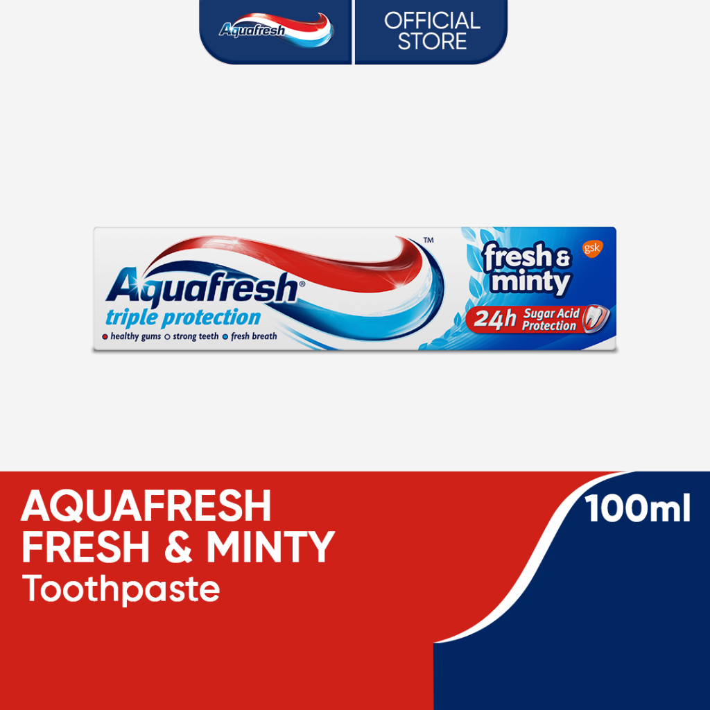 Aquafresh Fresh & Minty Toothpaste 100ml | Shopee Philippines