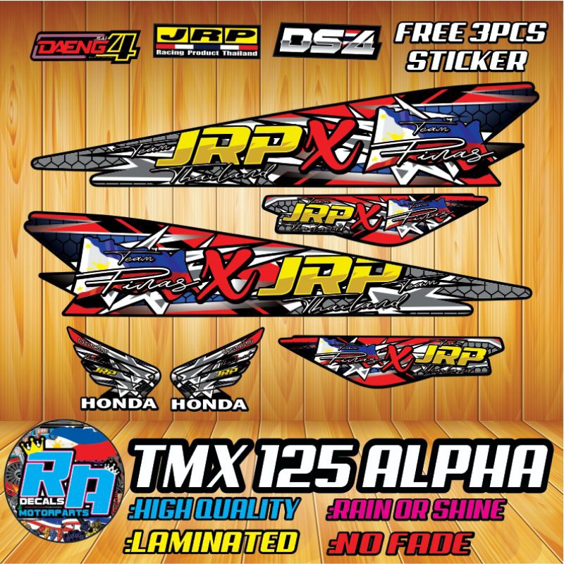 Honda TMX ALPHA 125 Team Pinas x Jrp Honeycomb Decals | Shopee Philippines