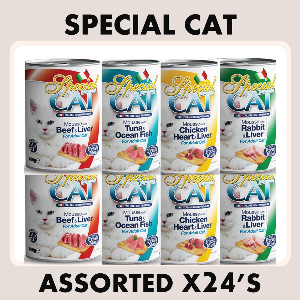 Special Cat Mousse Wet Food in Can 400g 1box | Shopee Philippines