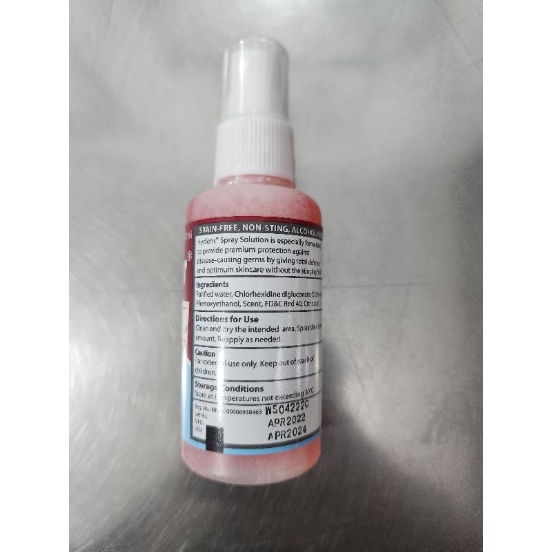 Hyclens Chlorhexidine Wound Spray 60ml | Shopee Philippines