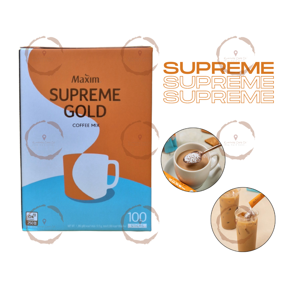 Maxim Supreme Gold Coffee Mix (100 sticks) | Shopee Philippines
