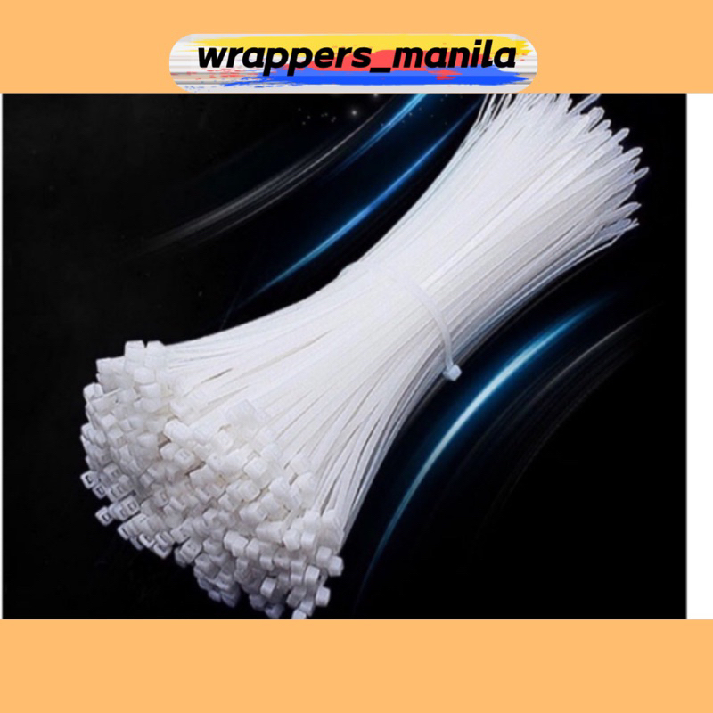 Self Locking Plastic Nylon Cable Tie Zip Wire Set 100pcs | Shopee ...