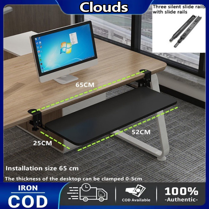 Punch-free Slide Rail Keyboard Rack Keyboard Stand Bracket Laptop ...