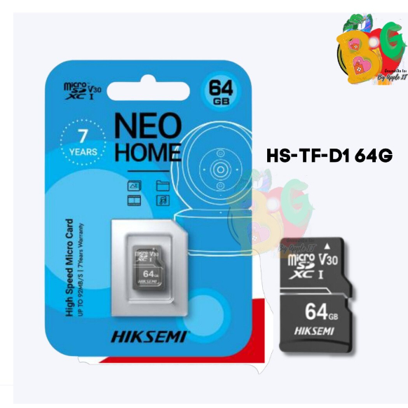 HIKSEMI Neo 64GB Home Memory Card Class 10 Camera Phone High Speed UHS-I Micro TF SD Card ...