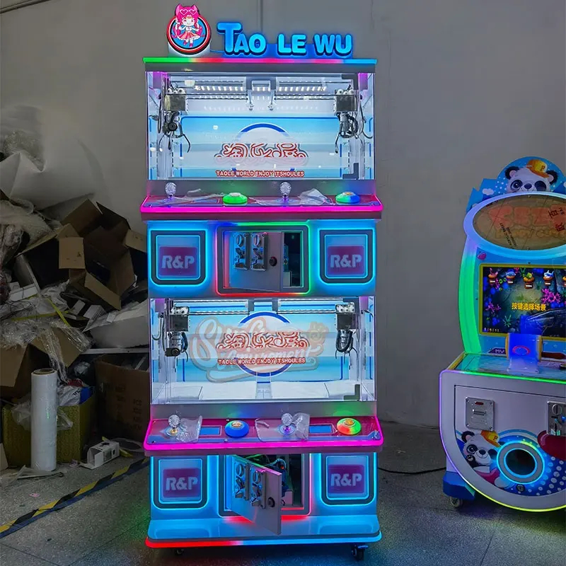 Coin Operated Game 4P Doll Kids Entertainment Machine Mini Toy claw ...