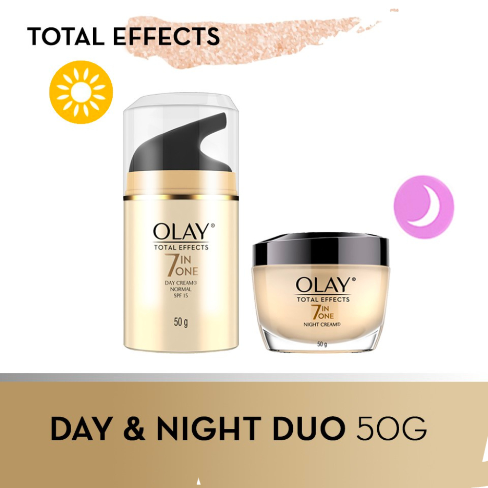 Bundle set: Night & Day Olay Total Effects 7 Benefitst Moisturizer ...