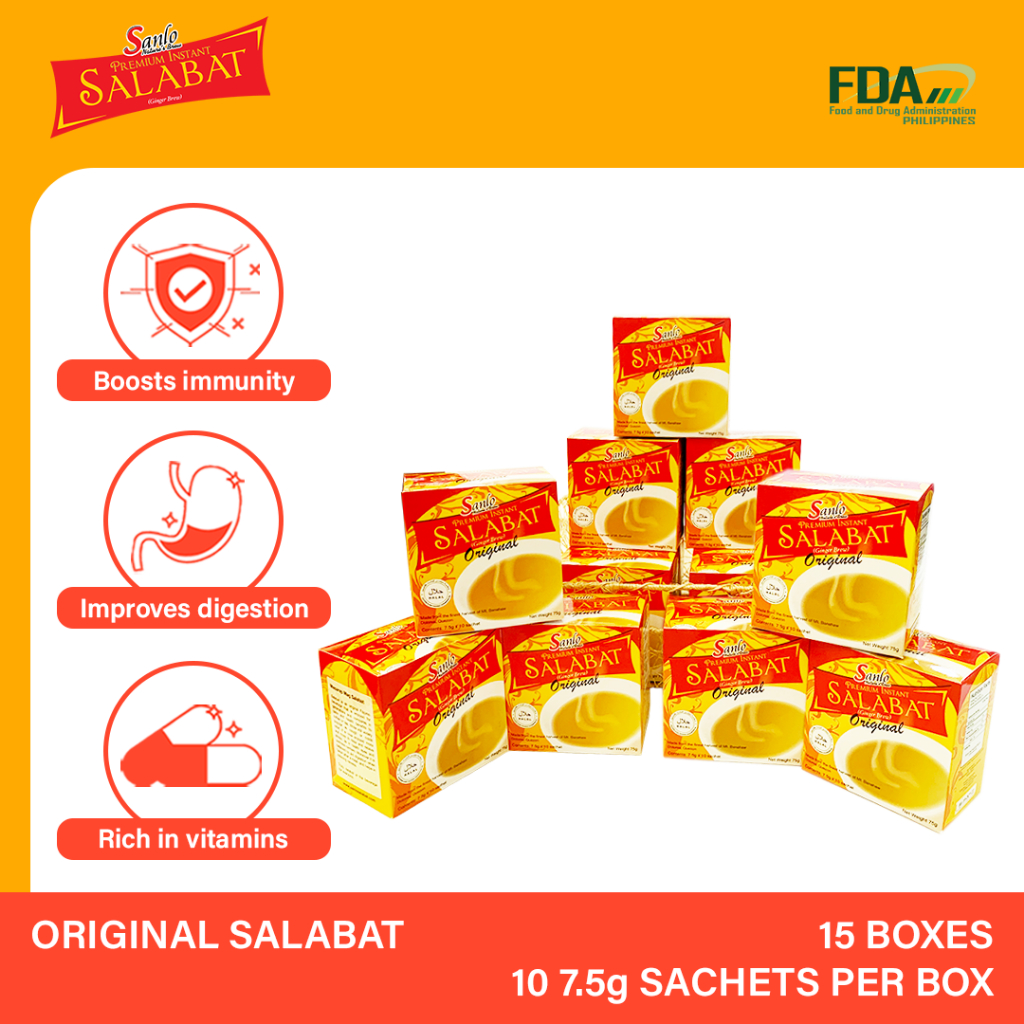 Sanlo Salabat Premium Instant Ginger Tea - ORIGINAL (15 boxes) | Shopee ...