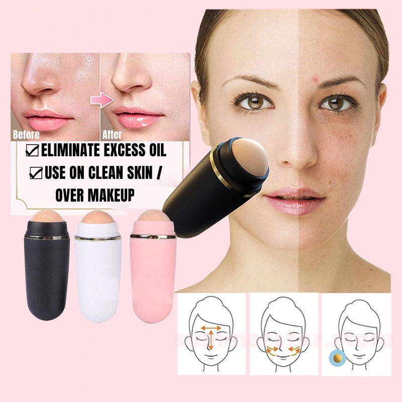 Natural Volcanic Roller Oil Control Rolling Stone Face T-Zone Oil ...