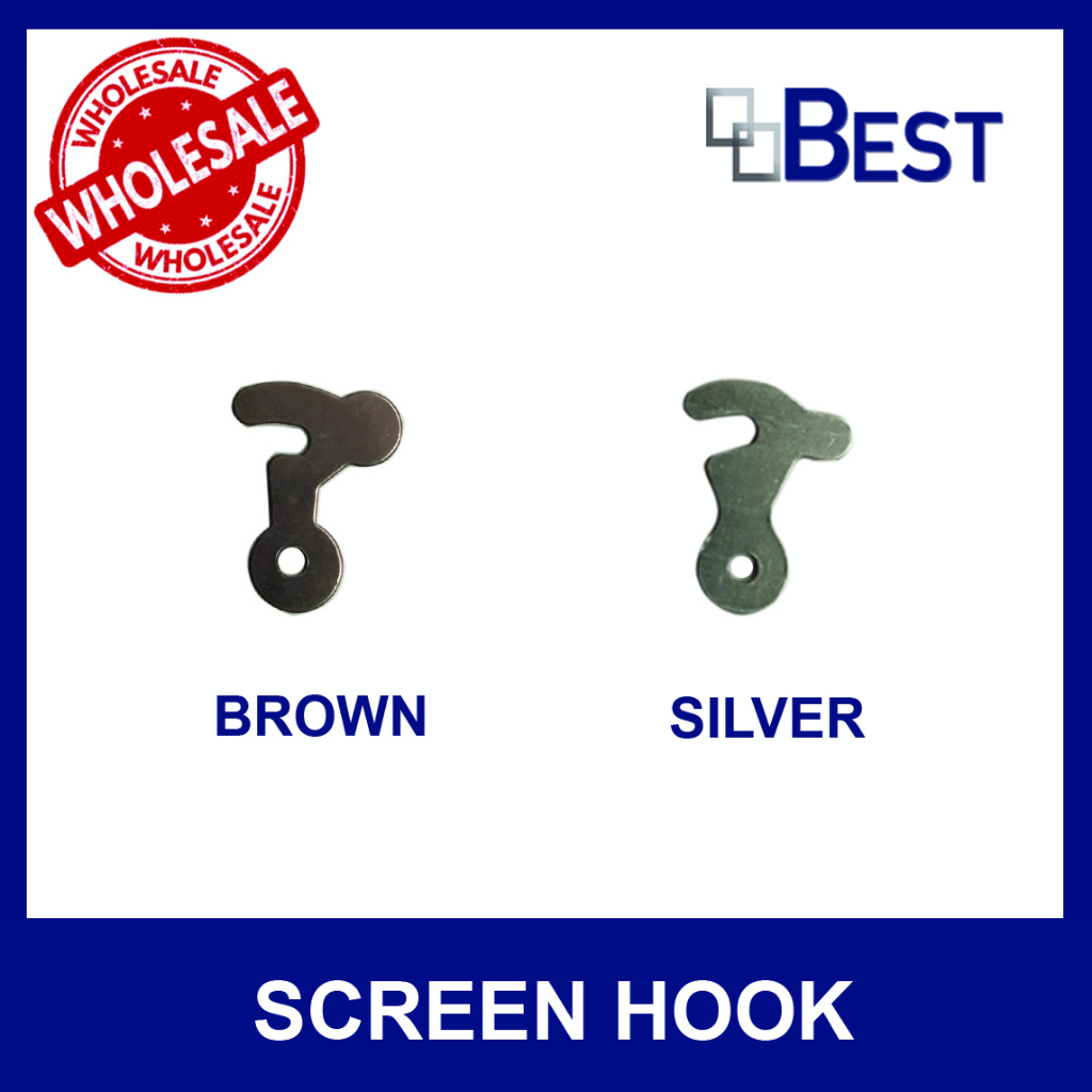 Screen Hook (hook for screen window or door) (100pcs) | Shopee Philippines