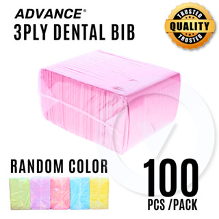 Disposable Dental Bib Poly Bibs (100pcs) 3ply or 2ply | Shopee Philippines