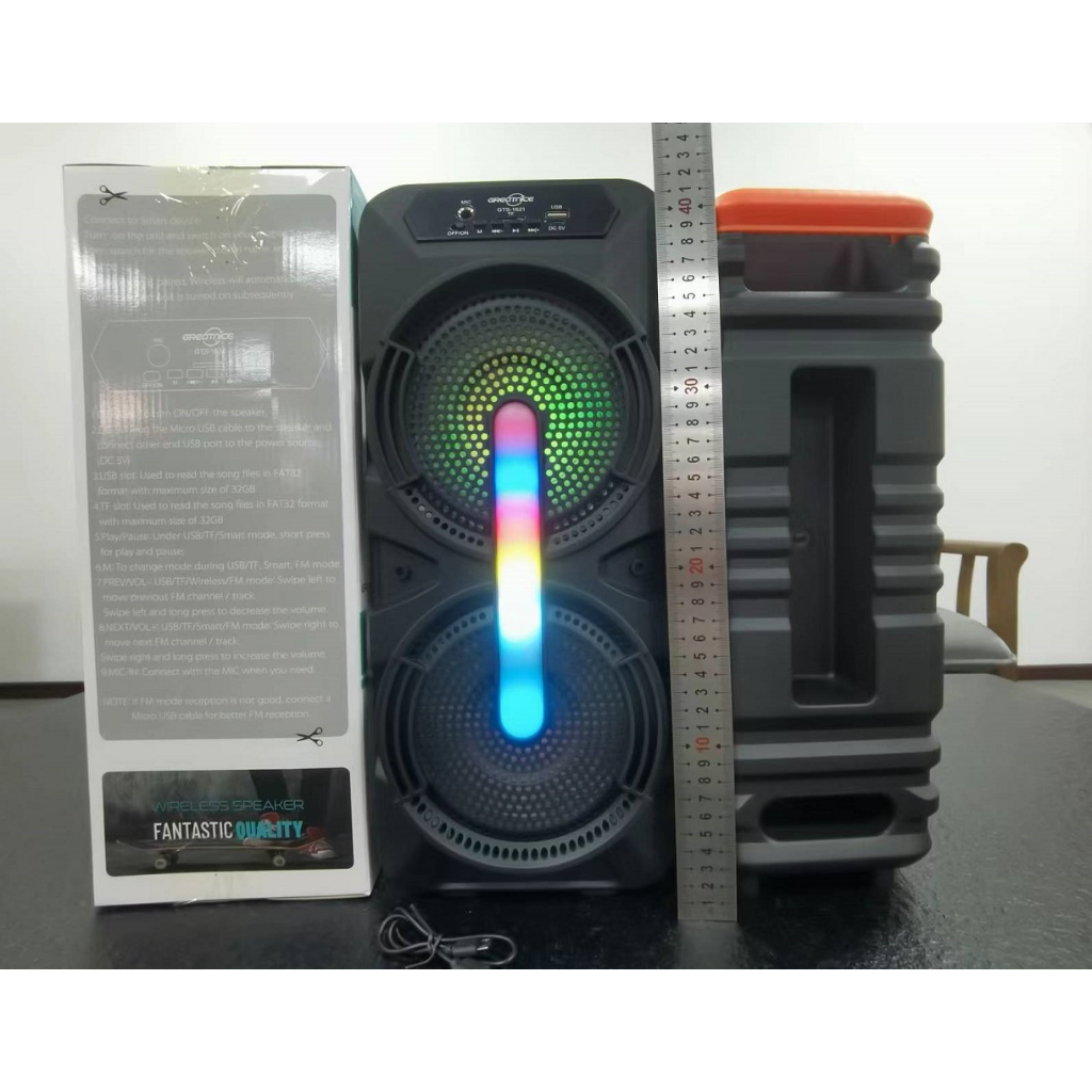 GTS-1621 Bluetooth Wireless 13-Inch Bluetooth Karaoke Speaker With ...