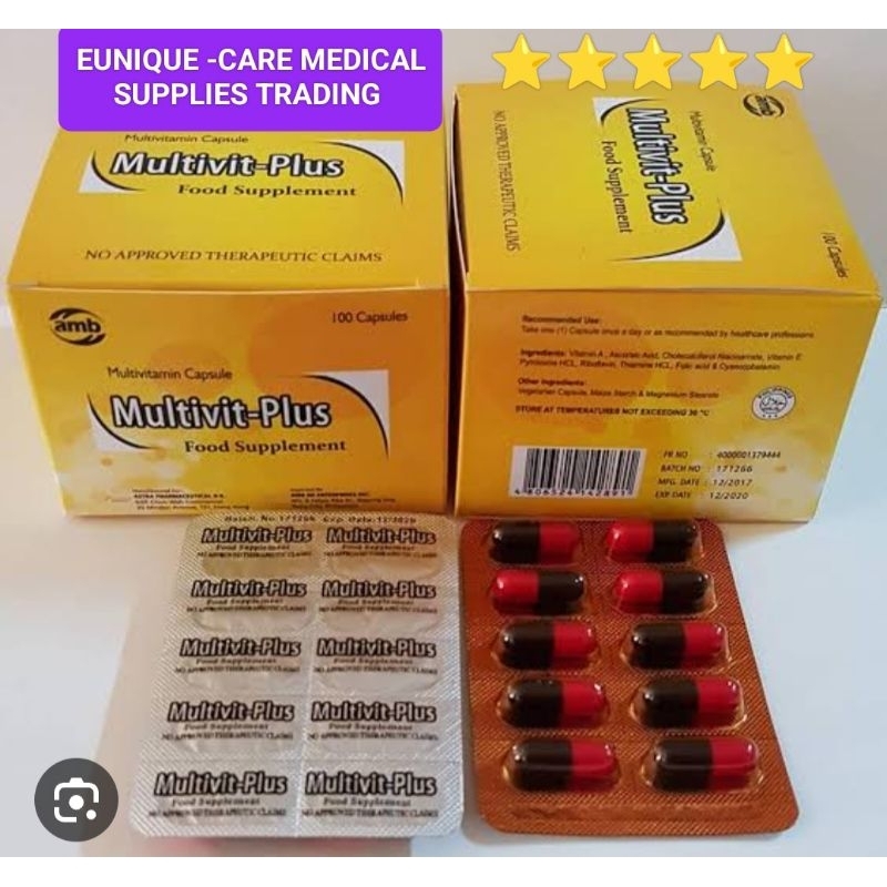 multivit-plus food supplement (100 Capsules ) | Shopee Philippines