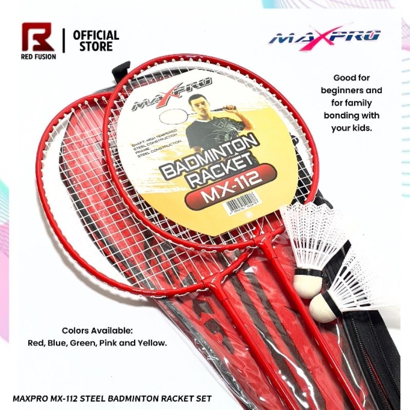 Maxpro MX-112 Steel Badminton Racket Set | Shopee Philippines