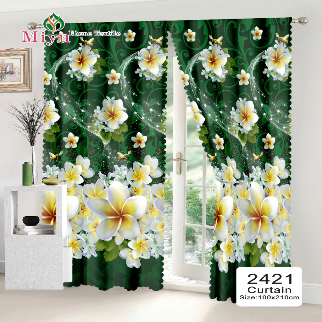 Curtain New Design 100x210CM Curtain Kurtina Door Curtain Lace Curtain ...