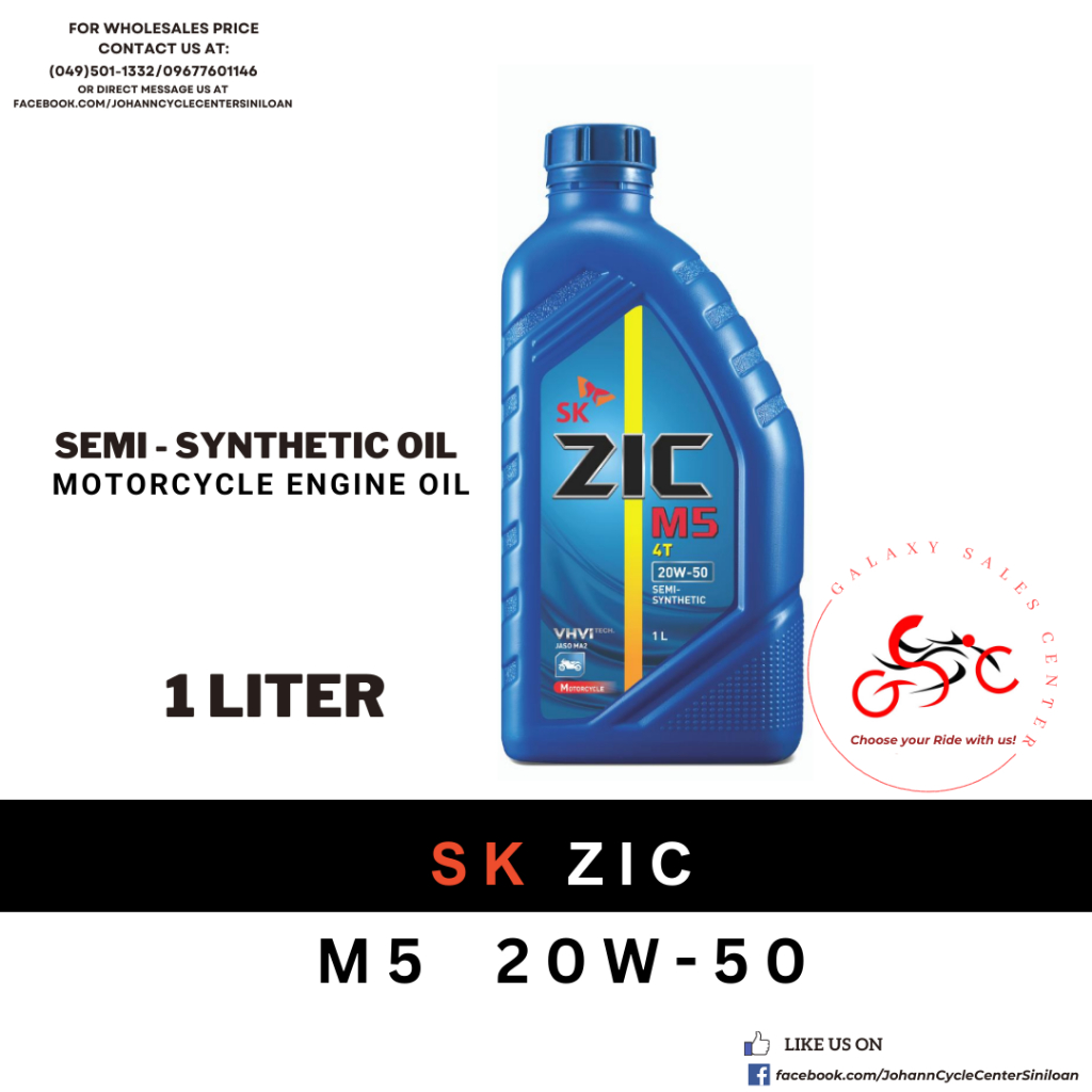 SK ZIC M5 4T SEMI-SYNTHETIC ENGINE OIL 1 LITER | Shopee Philippines