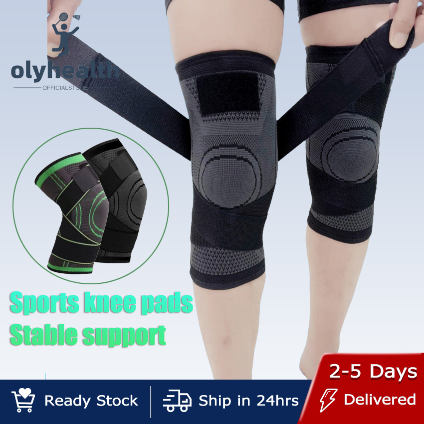 2Pcs Elastic Nylon Knee Pads Volleyball Knee Support Knee Pad Sleeve ...