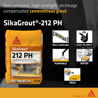 SikaGrout 212 25KG High Strength, Shrinkage Compensated, Cementitious ...