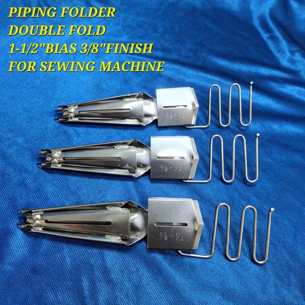 PIPING FOLDER DOUBLE FOLD 1-1/2"BIAS 3/8"FINISH FOR PIPING SEWING ...