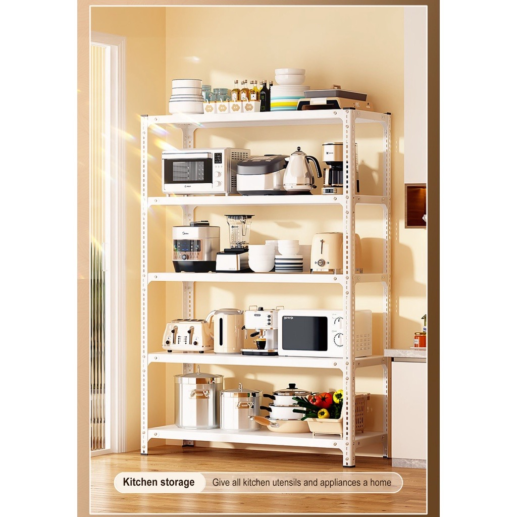 THJ01 Rack Steel Rack Shelves 5 layers Metal Rack Organizer layer ...