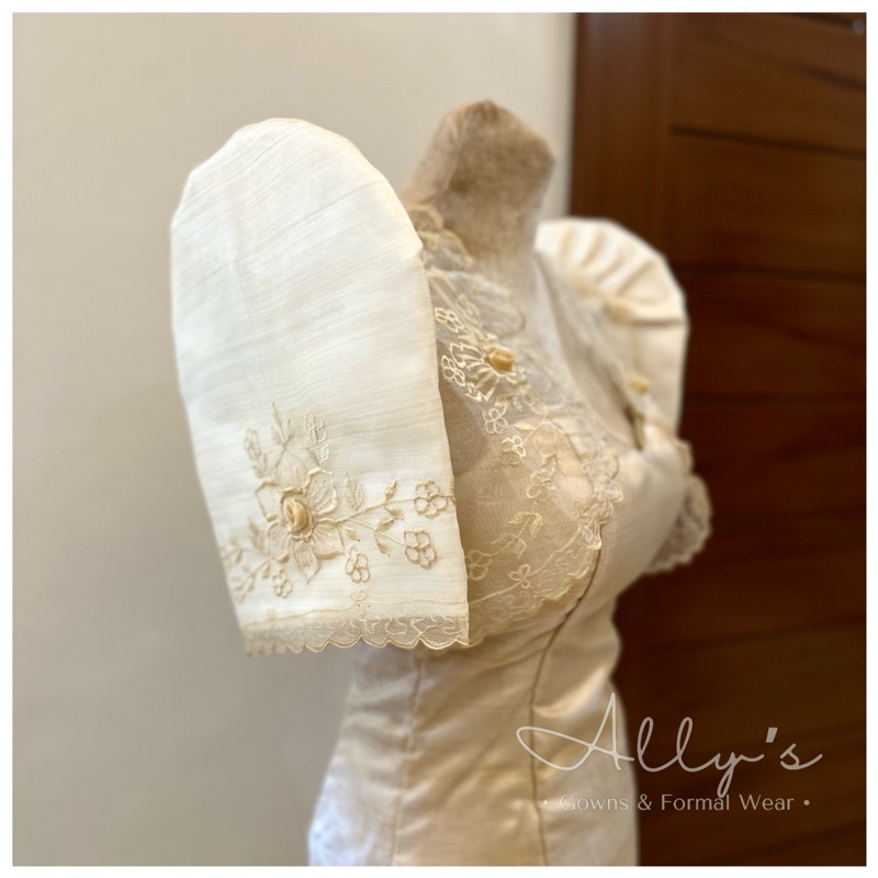 Modern Filipiniana Bolero with Inner CODE:DAISY | Shopee Philippines