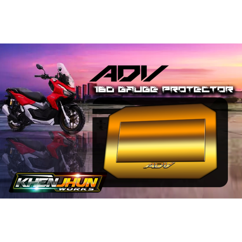 Honda ADV 160 Gauge Protector Sticker Film Clear Gold Design | Shopee ...