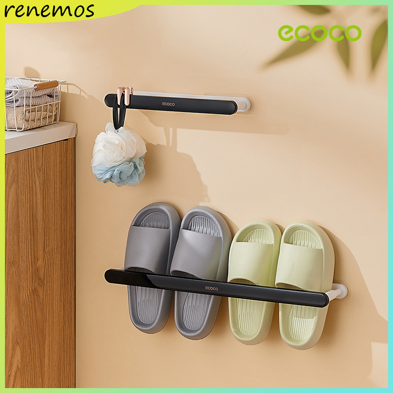 [Ready Stock]Ecoco Slipper Rack Organizer Wall-mounted for Narrow Space ...