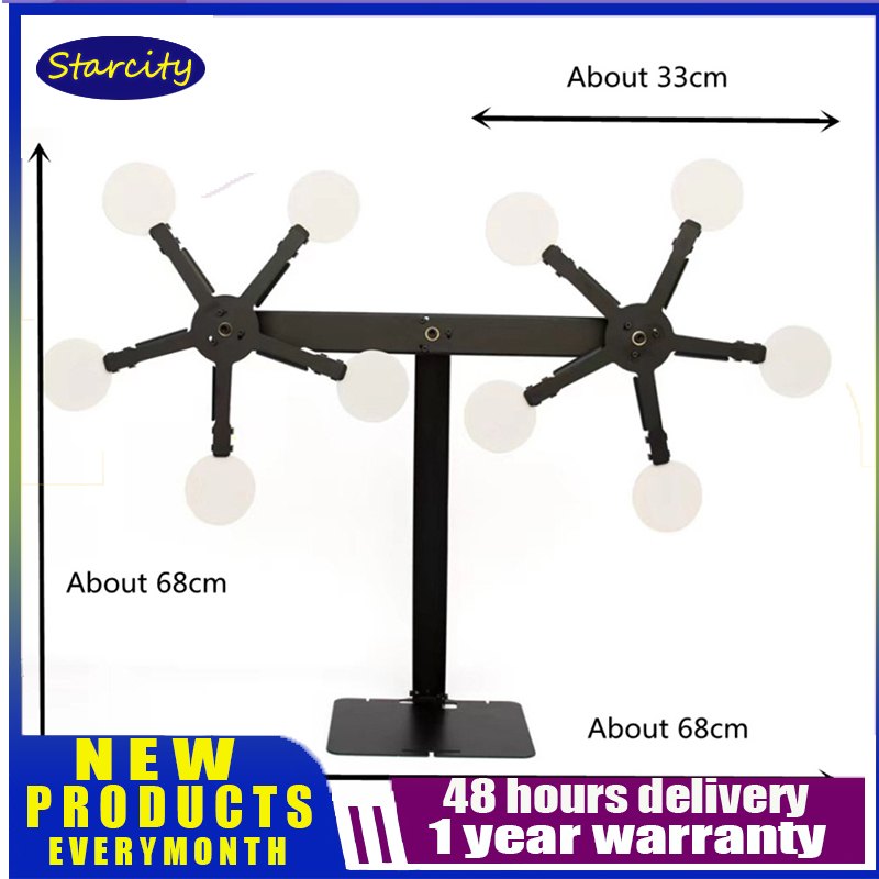 Resetting and Rotate The Metal Shooting Target Stand with 10 Steel ...