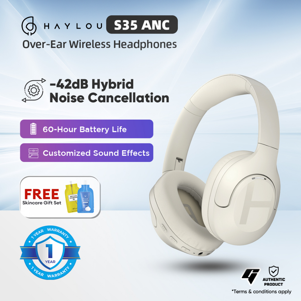 Haylou S35 ANC Bluetooth Headphones Noise Cancellation Wireless Headset ...