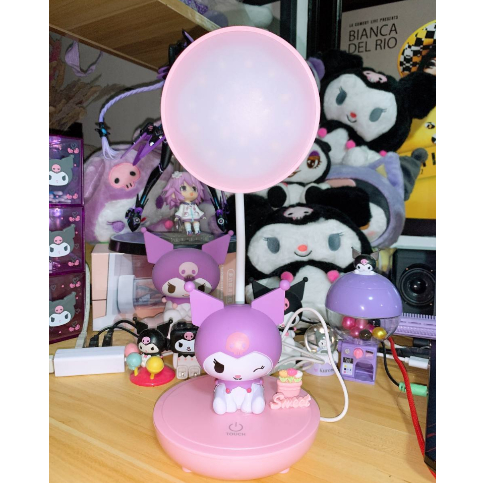 Sanrio Desk Lamp LED Kuromi My Melody Cinnamoroll Lamp 3 Color Led ...