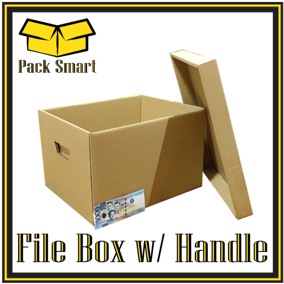 Filing Box w/ Handle - Corrugated - Filing - Carton - Size: FBH ...