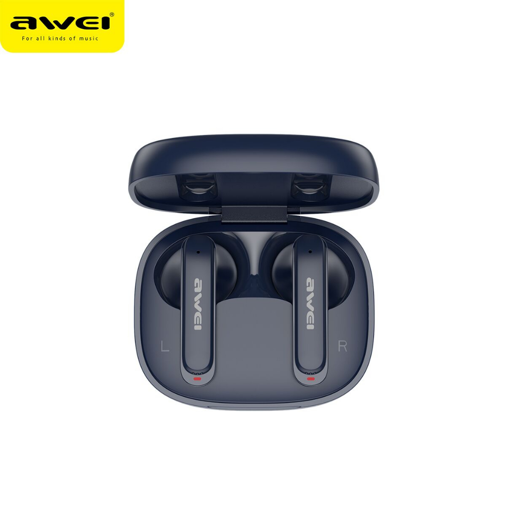Awei T66 ENC Bluetooth earphone bluetooth 5.3 TWS Wireless Earbuds IPX6 ...