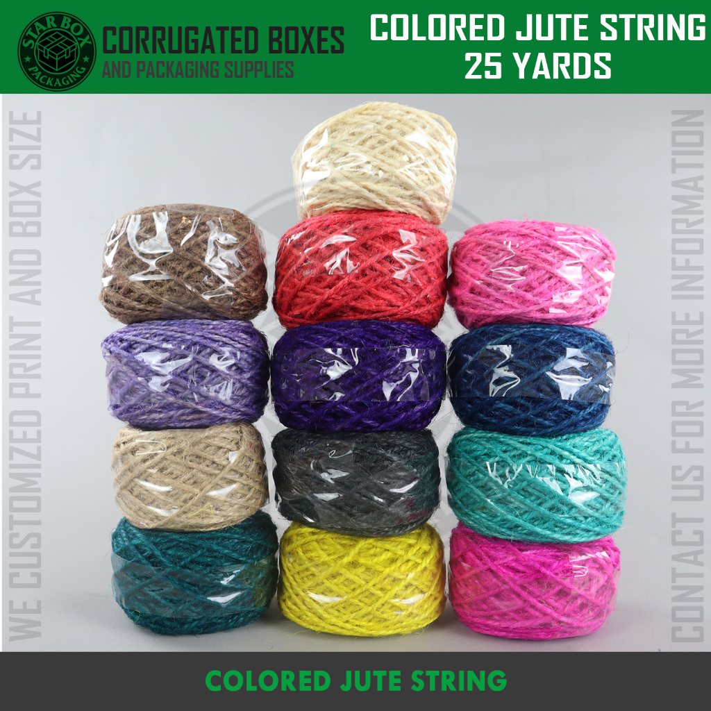 Starbox Arts and Craft "25 yards" Jute String Jute Twine Jute Rope Gift ...