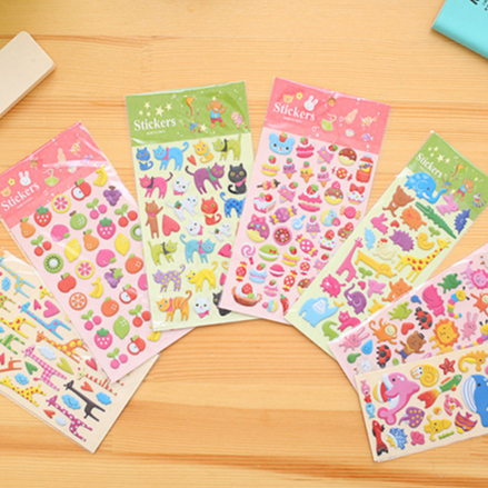 Cute Cartoon Animal Bubble Cotton Sticker School Supplies | Shopee ...