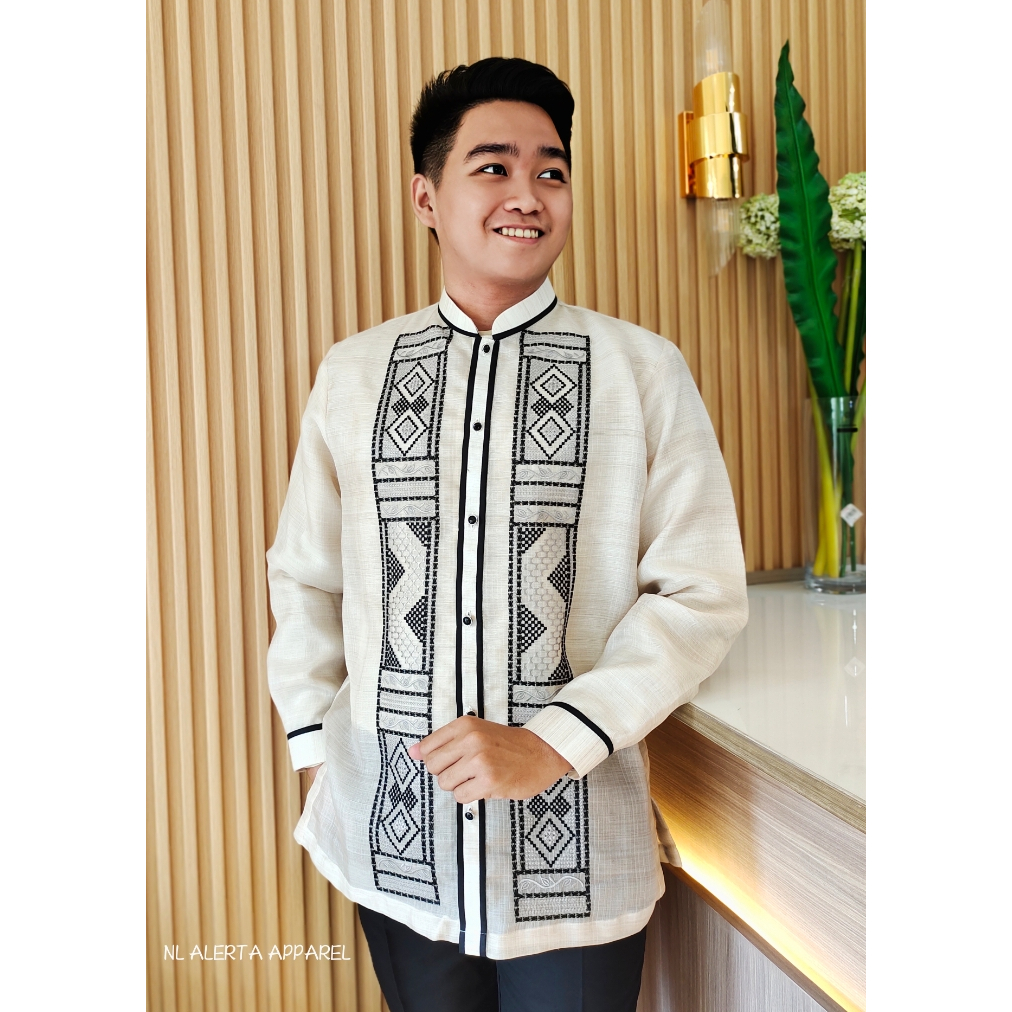 MODERN BARONG TAGALOG FOR MEN HIGH QUALITY COCOON FABRIC CALLADO ...