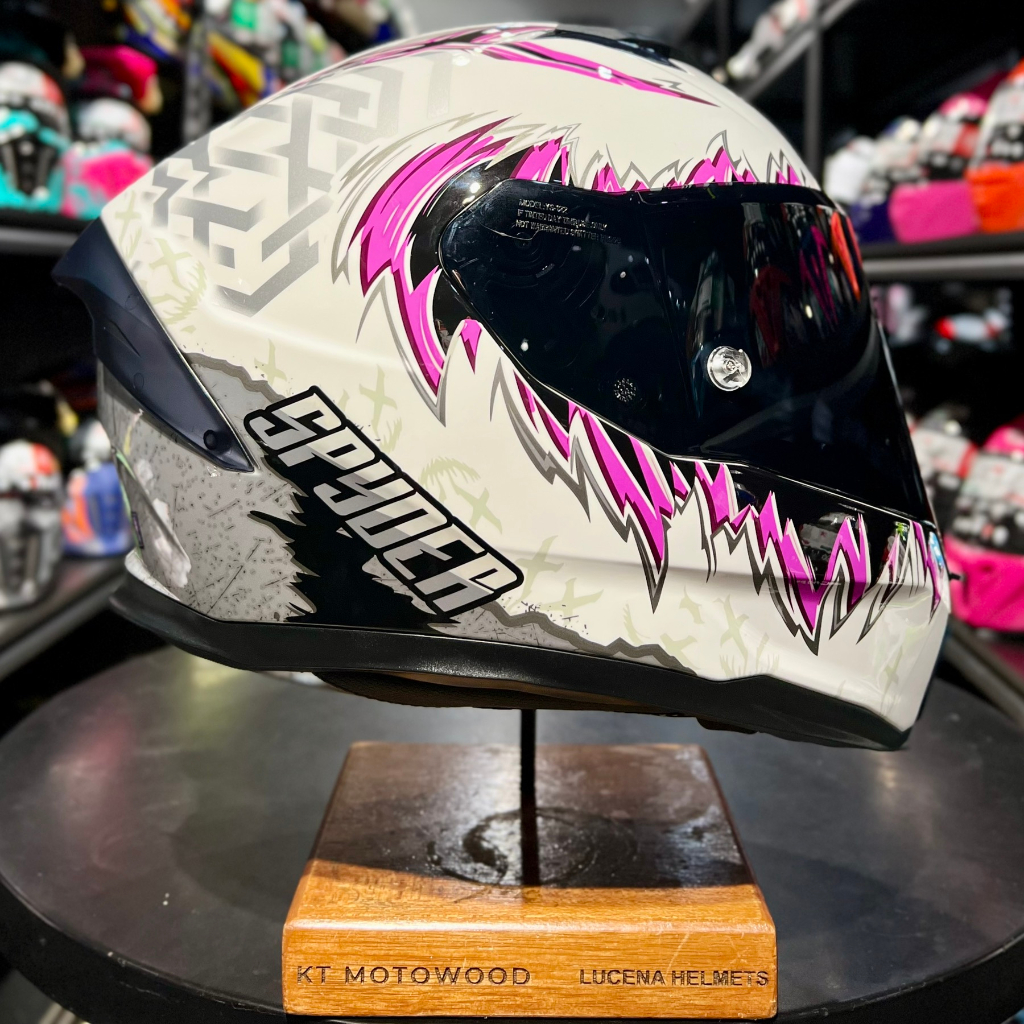 SPYDER CORSA S2 BREEZY Full Face Dual Visor Helmet w/ FREE EXTRA VISOR ...