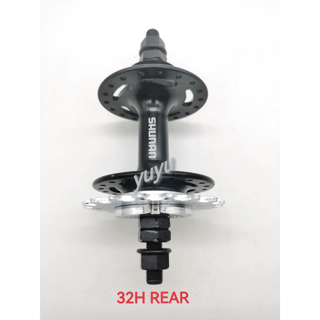 TAIWAN SHUNAN Alloy Hub Front & Rear 32 36 Holes 18T Sealed Bearing Hub ...