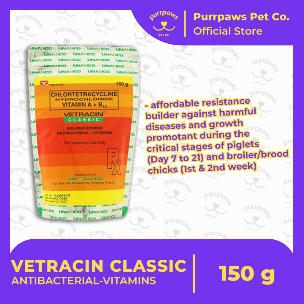 VETRACIN CLASSIC Soluble Powder (150g) | Shopee Philippines