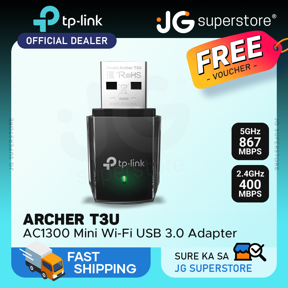 TP-Link Archer T3U AC1300 Mini Wireless Dual Band MU-MIMO USB 3.0 ...