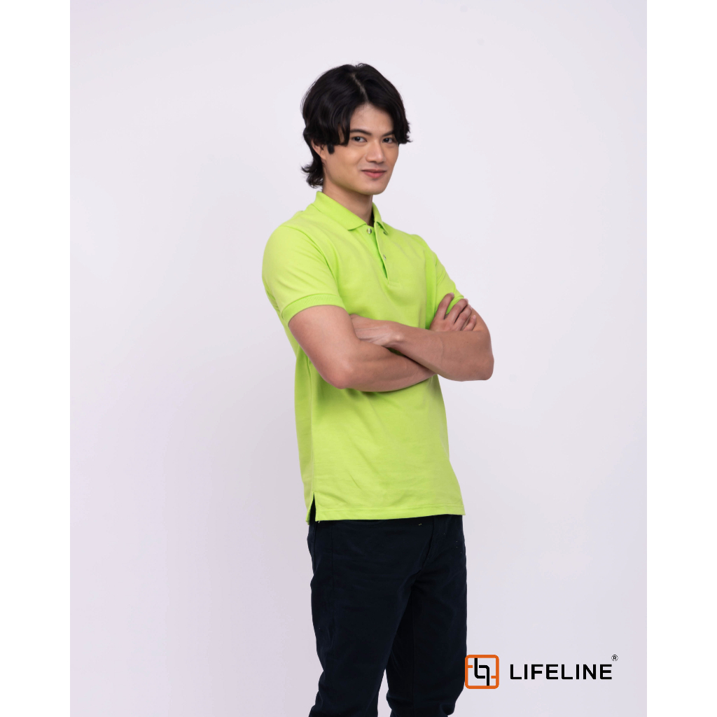 Lifeline Polo Shirt White Blue Ice Aqua Blue Royal Blue Navy